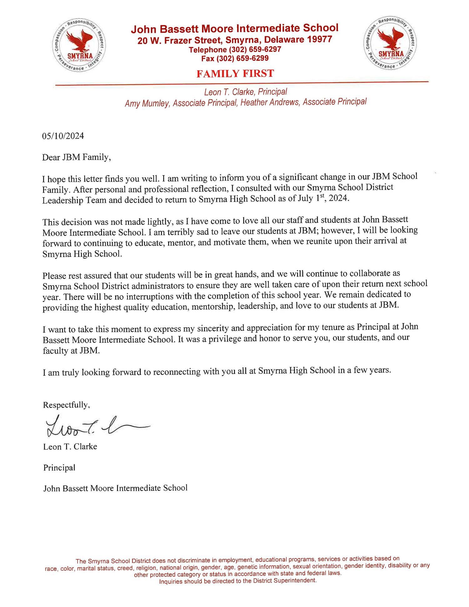 John Bassett Moore Intermediate School / Homepage